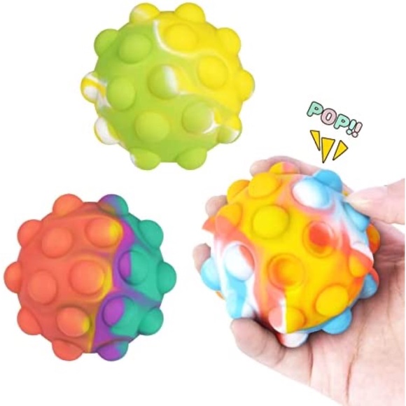 Toys | Pop Ball Fidget Sensory Bubble Stress Relief Anxiety Squeeze ...